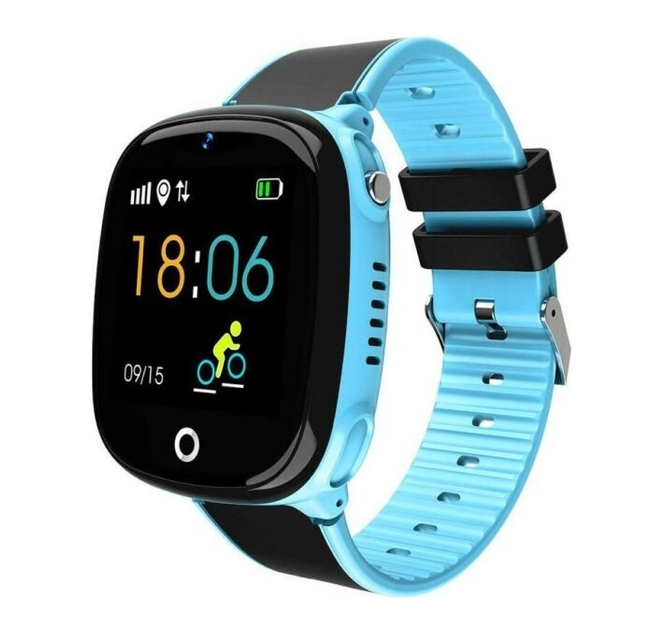 Детские смарт-часы Smart Baby Watch HW11 Aqua голубые (GPS, камера ...