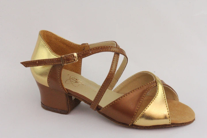 Туфлі для бальних танців Club Dance 73102 D 28 18 см бронза золотистий Оригінальне взуття
