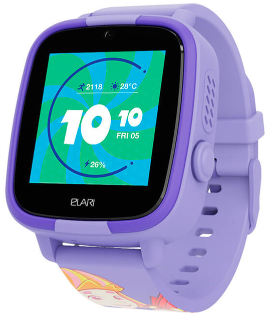 Детские телефон-часы Elari FixiTime Fun Lilac (ELFITF-LIL) – фото ...