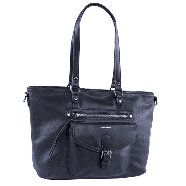 Сумка женская шоппер из экокожи David Jones 22830 черная от продавца ...