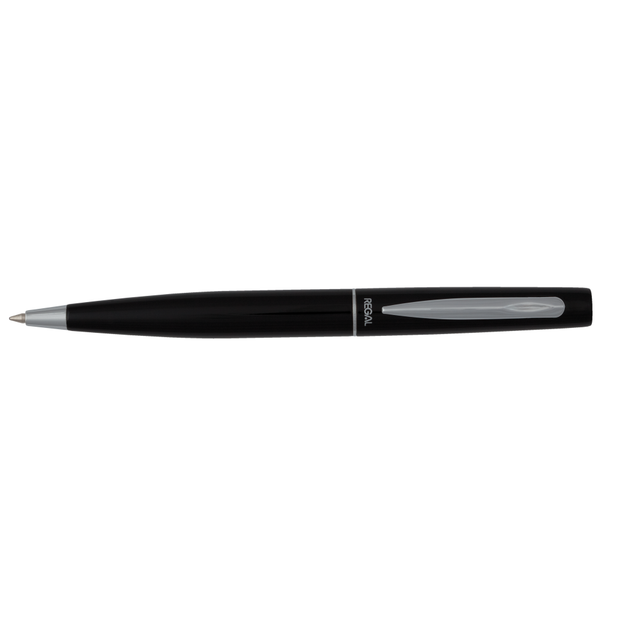 Ручка шариковая Regal Синяя 0.7 мм Черный корпус в футляре (R80200.PB10 ...