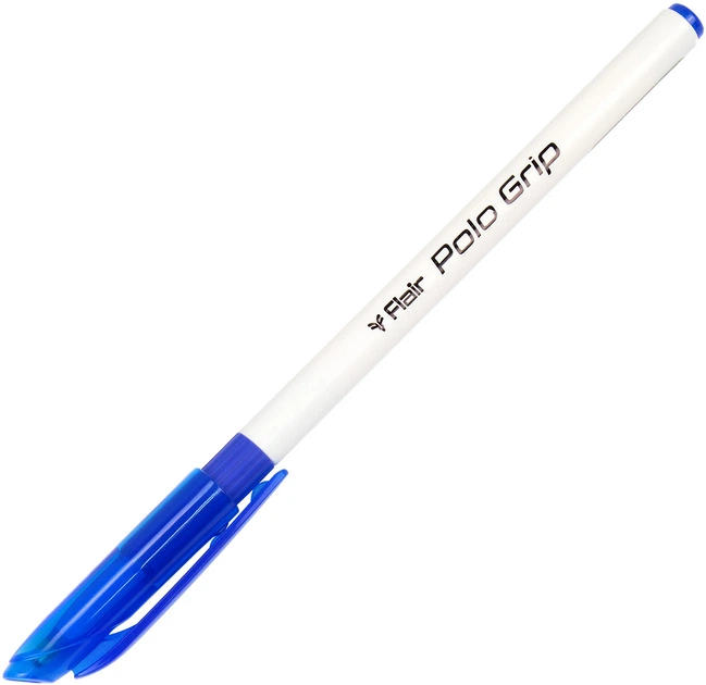 Ручка кульк. "Flair" №1310 Polo Grip 1мм синя з гум. грипом(50) – фото ...