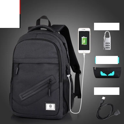 Рюкзак Senkey&Style с кодовым замком, пеналом и с USB с скрытым ...