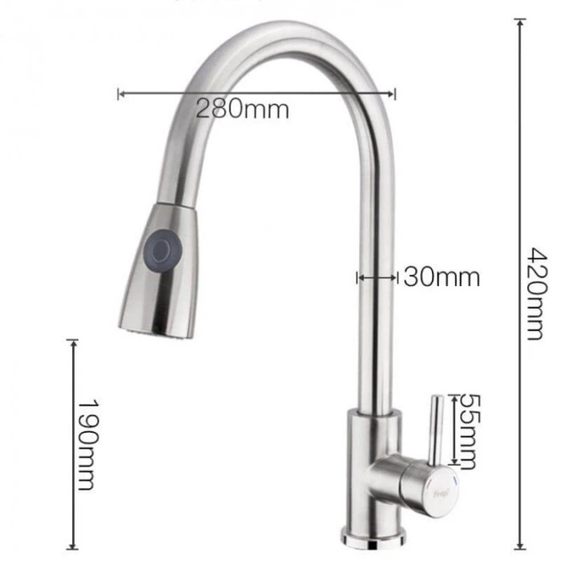 Смеситель для кухни Frap F60899-1 – фото, отзывы, характеристики в интернет-магазине ROZETKA от ...