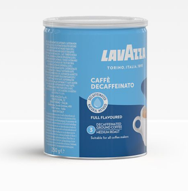 Купить Кофе молотый Lavazza Caffe Decaffeinato без кофеина 250 г в ...