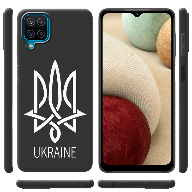 Чехол Boxface Samsung M225 Galaxy M22 Тризуб монограмма UKRAINE Черный ...