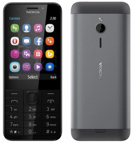 Телефон кнопочний Nokia 230 сірий – фото, отзывы, характеристики в ...