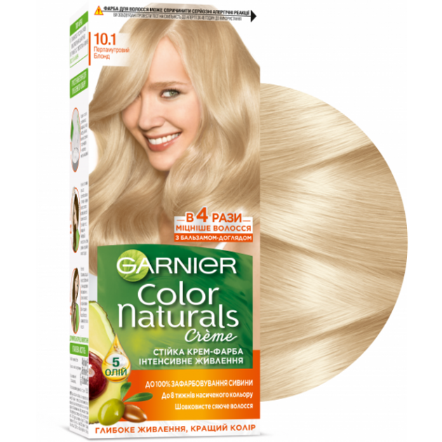 Краска для волос Garnier Color Naturals 10.1 Перламутровый блонд, 110 ...