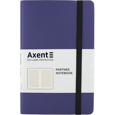 Блокнот Axent Partner Soft Skin 125x195 мм 96 листов в клетку Темно-синий (8206-38-A) – фото ...
