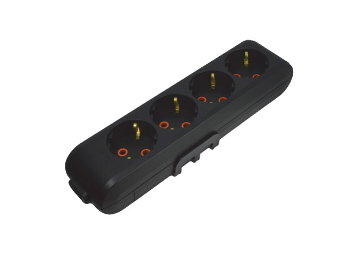 Колодка для удлинителя черная VIKO by Panasonic Multi-Let Колодка 4-я с ...