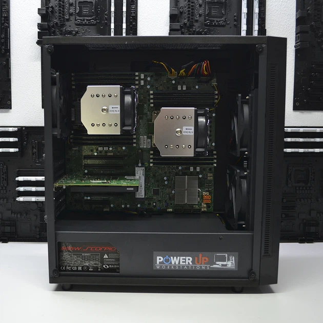 Двухпроцессорная рабочая станция PowerUp #278 Intel Xeon Platinum 8171M ...