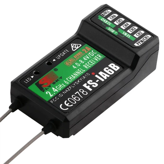 Приёмник 6-канальный FlySky FS-IA6B с телеметрией – фото, отзывы ...