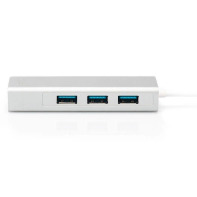 Концентратор Digitus USB-C - USB 3.0 3 Port Hub + Gigabit Ethernet (DA ...