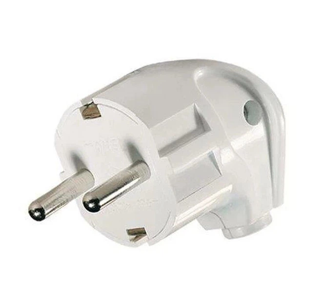 Вилка электрическая Makel 16A с заземлением, угловая – фото, отзывы, характеристики в интернет ...