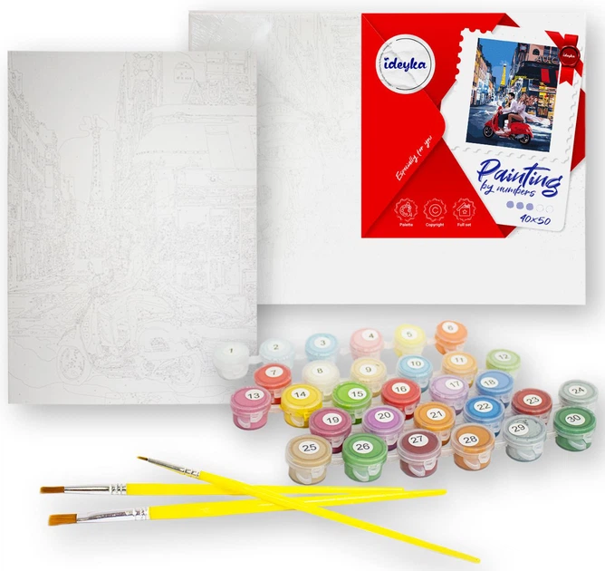 Картина за номерами Ideyka Дівчина з перловою сережкою Ян Вермеєр 40х50 см Kho4817 фото