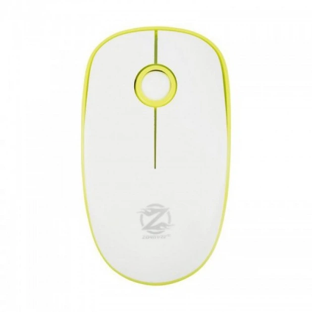 Беспроводная компьютерная мышка ZORNWEE W880 с аккумулятором мышь белая с салатовым – фото ...