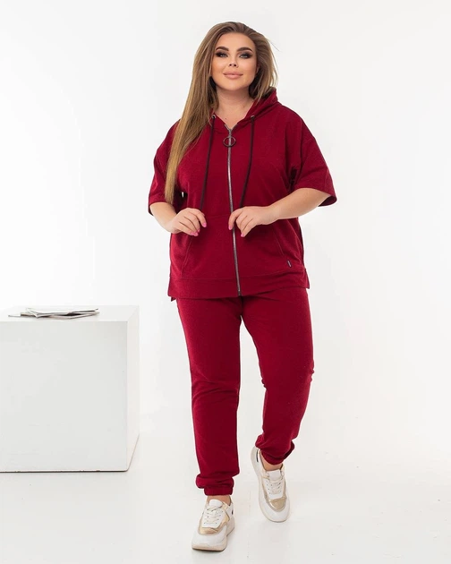 Спортивний костюм Minova 070 52-54 Бордовий – Брендовая одежда | ROZETKA