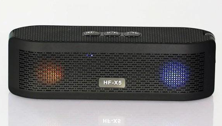 Портативная Bluetooth колонка со светомузыкой HF-X5 Черная – фото ...