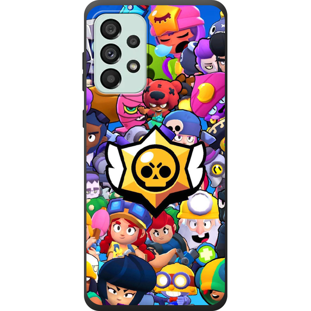 Чехол BoxFace Samsung Galaxy A33 5G (A336) Brawl Stars Черный силикон ...