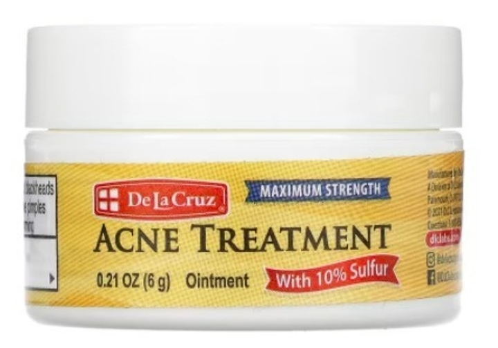Серная мазь De La Cruz средство от акне, максимальная эффективность 6 г ...