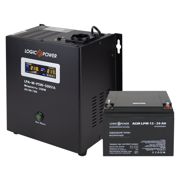 Источник бесперебойного питания ДЖБ 500VA + AGM батарея 330W – низкие ...