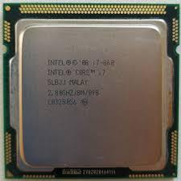 Б/У, Процессор, Intel Core i7-860, s1156, 4 ядра, 8 потоков, 2.8 гГц ...