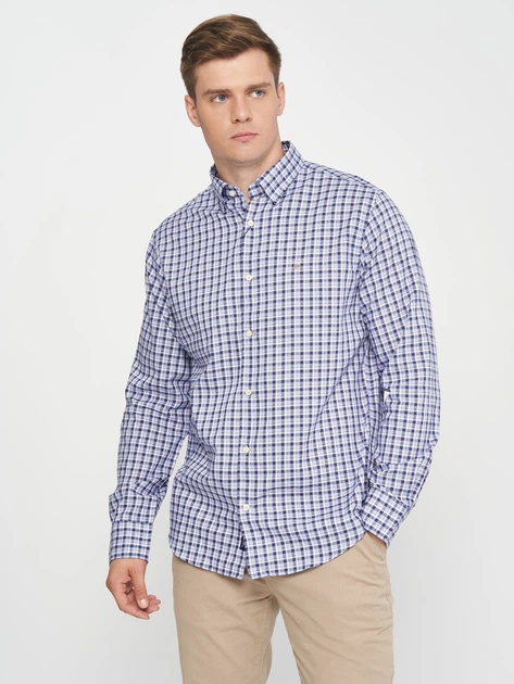 Рубашка GANT Oxford Check Reg 3013330 2XL Winter Sky (ROZ6500000725 ...