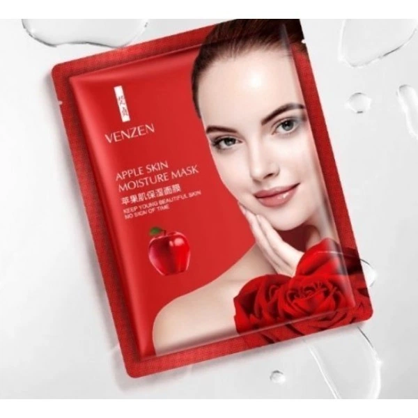 Тканевая маска Venzen Apple Skin Moisture Mask с яблочным соком и ...