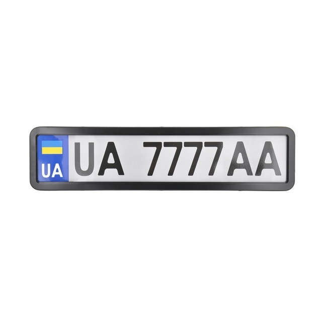 Рамка номерного знака CarLife металл черный глянец (NH430) – фото ...