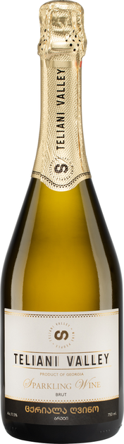 Вино игристое Teliani Valley белое брют 0.75 л 11.5% (4860065016172 ...