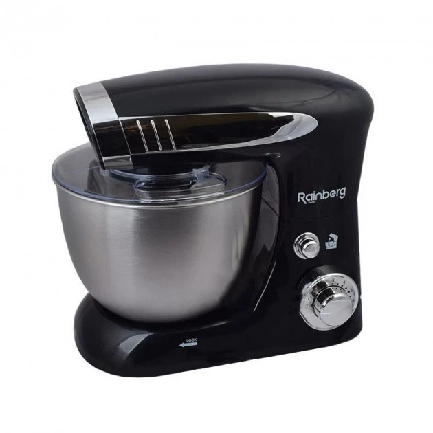 Планетарный кухонный миксер комбайн 5 скоростей чаша 5л Rainberg RB-8081 Black 3200W – фото ...