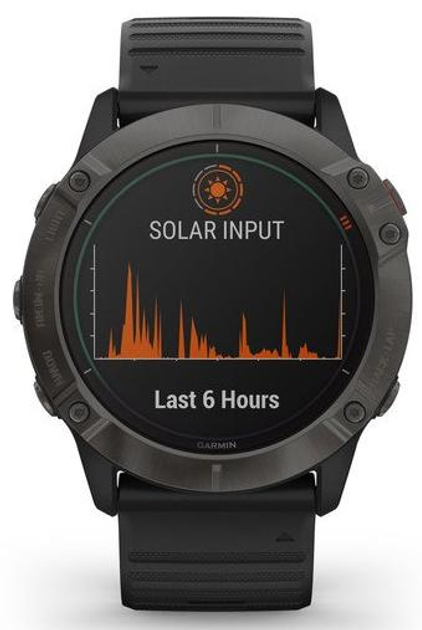 Спортивные часы Garmin Fenix 6X Pro Solar Titanium Carbon Gray DLC ...