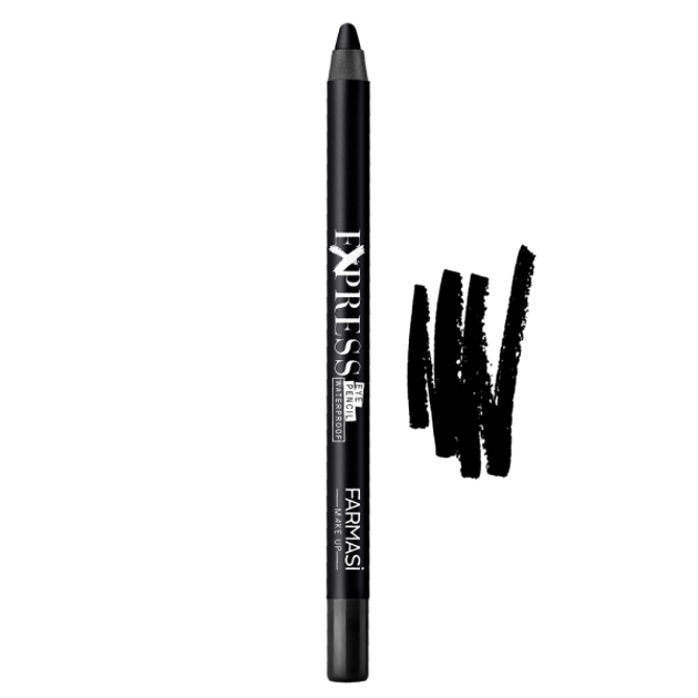 Водостойкий карандаш для глаз Exspress 01 Черный Make Up Farmasi, 1 г ...