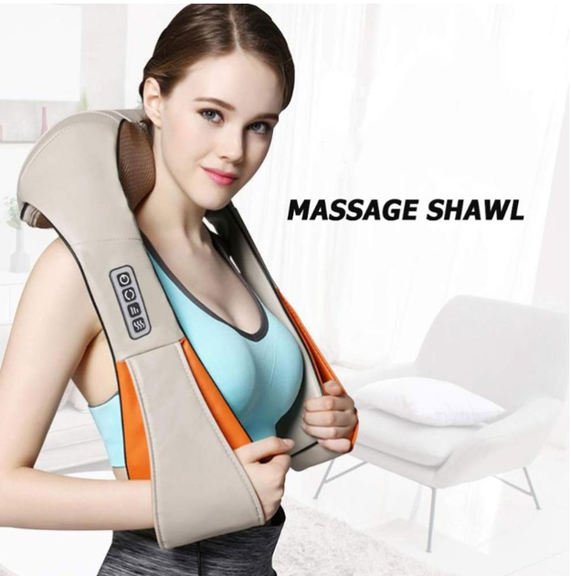 Массажер роликовый для шеи и спины Massager of Neck Kneading с ...