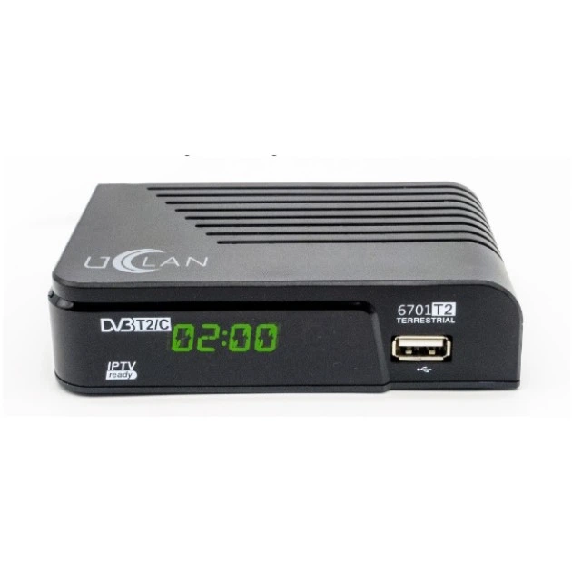 Приставка Т2 UCLAN U2C T2 HD SE INTERNET 6701 с дисплеем DVB-C/T2 цифровой тюнер рествер – фото ...