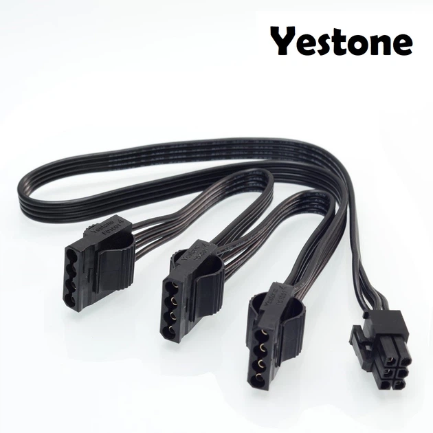 Разветвитель Yestone P01001 6pin To 3port 4pin IDE Для Модульной Серии Seasonic KM3 – фото ...