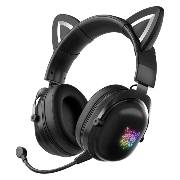 Беспроводные Bluetooth наушники игровые c RGB подсветкой ONIKUMA B100 ...