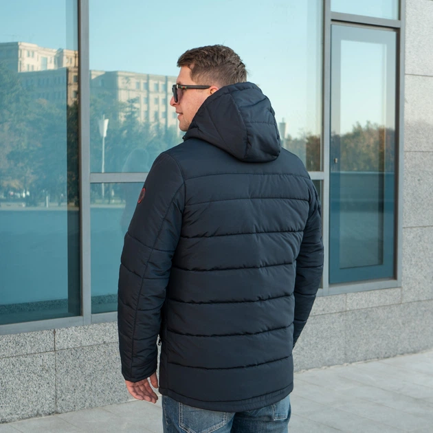 Зимний мужской пуховик UF-Fashion 59 - дв темно - синий 52 – Брендовая ...