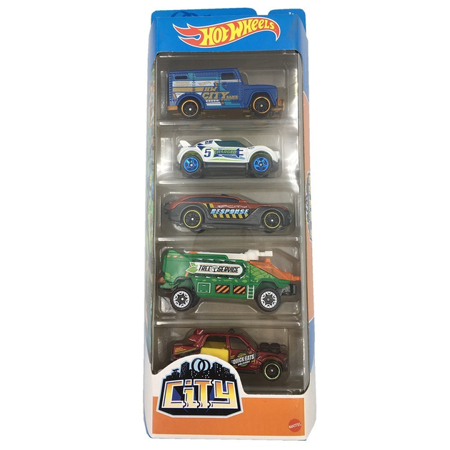 Набор машинок Mattel Хот Вилс в подарочной упаковке 5 шт Hot Wheels 5 ...
