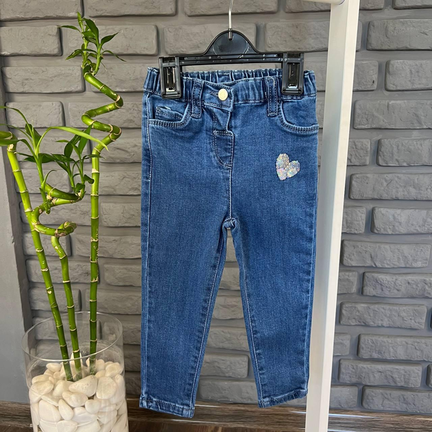 Детские Джинсы Скини для Девочек Синие LC Waikiki 4-5 года 104-110 см ...