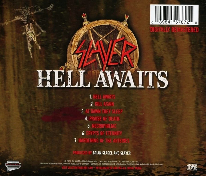 SLAYER – Hell Awaits (CD, Digipack, Germany) – фото, отзывы, характеристики в интернет-магазине ...