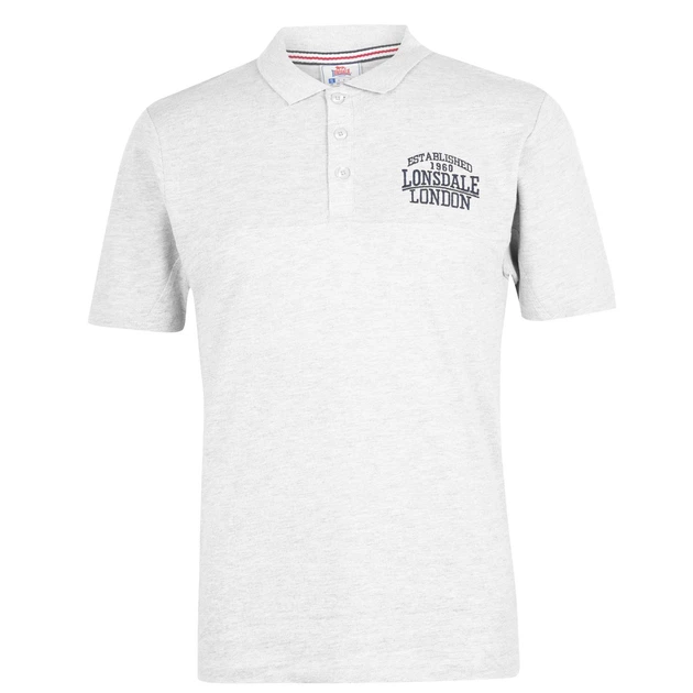 Поло Lonsdale Box Polo Shirt Mens S Grey Marl (6218520) – Брендовая ...