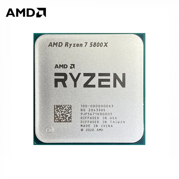 Процессор AMD Ryzen 7 5800X (8C/16T, 3.8-4.7GHz, 32MB,105W,AM4) TRAY ...