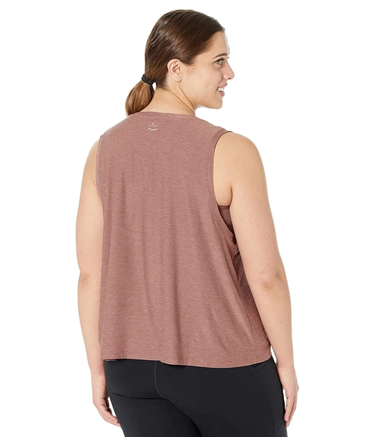 Майка Beyond Yoga Plus Size Balanced Muscle Tank Sienna Brown Heather ...