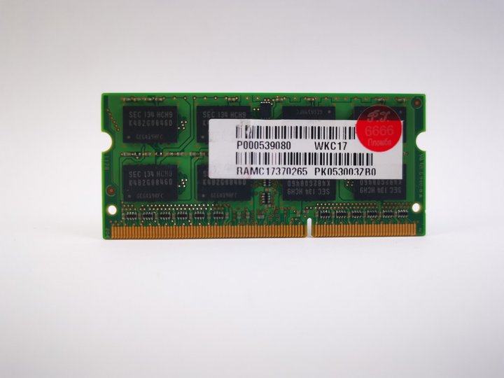 Оперативная память для ноутбука Sodimm Samsung Ddr3 4gb 1333mhz Pc3