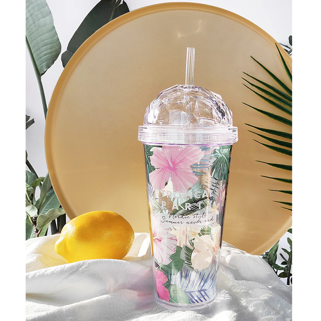 Стакан с трубочкой Tropical Party 7375 420 мл – фото, отзывы ...