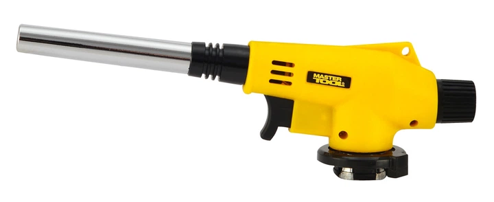 Горелка для газового баллона MASTERTOOL "Луч" с пьезоподжигом Ø14 мм удлиненное сопло 1300°С 44 ...