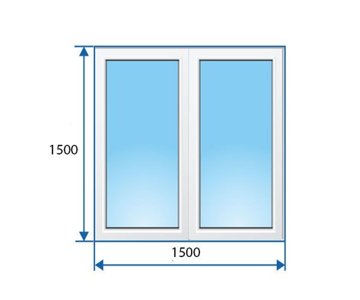 Окно металлопластиковое Aluplast 1 Ideal 4000 70 mm глухое 1500х1500 мм ...