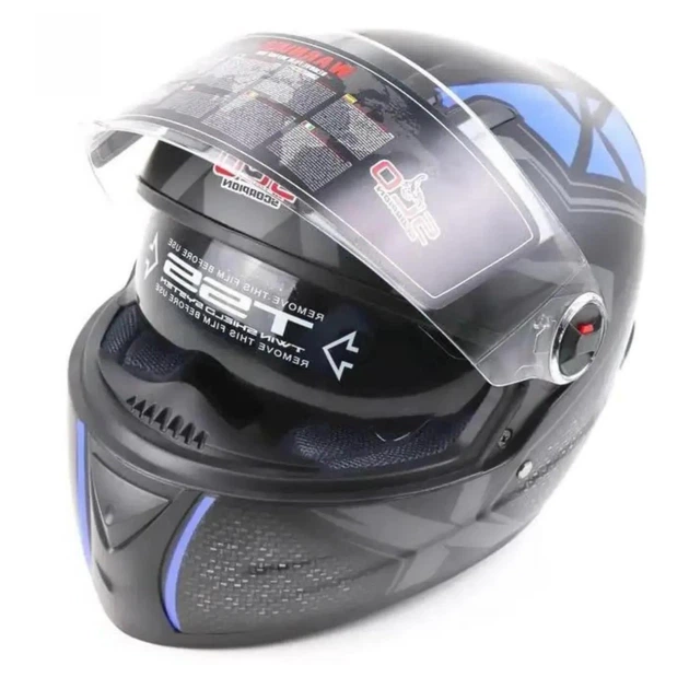 Шлем интеграл SCO (scorpion) M-61 черно-синий, размер S 55-57см – фото ...