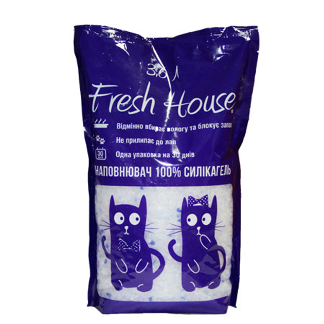 Наполнитель силиконовый Fresh House 7,2л 2,900кг FrshHs23516 – купить ...